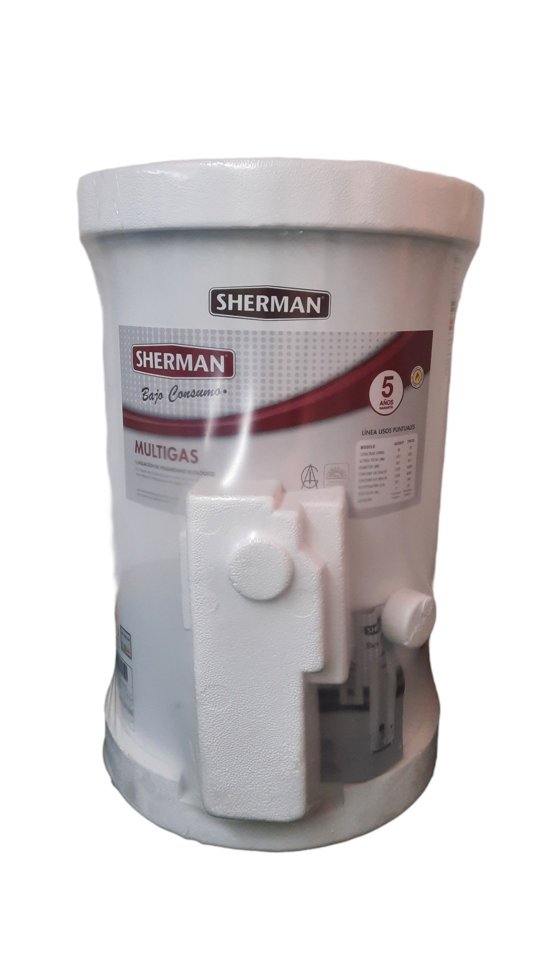 Termotanque Sherman 50 Lts - Casa El Trebol